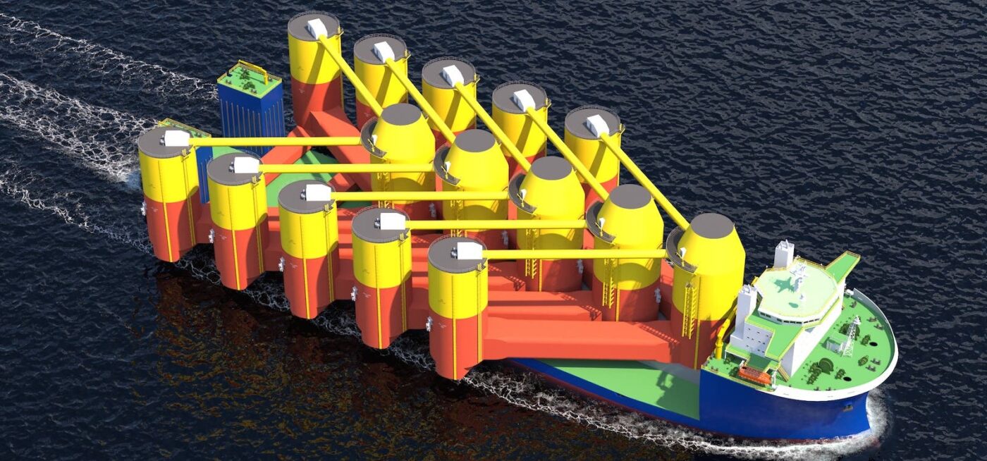 Stackable Offshore Floating Wind Turbine Platform Cuts Costs