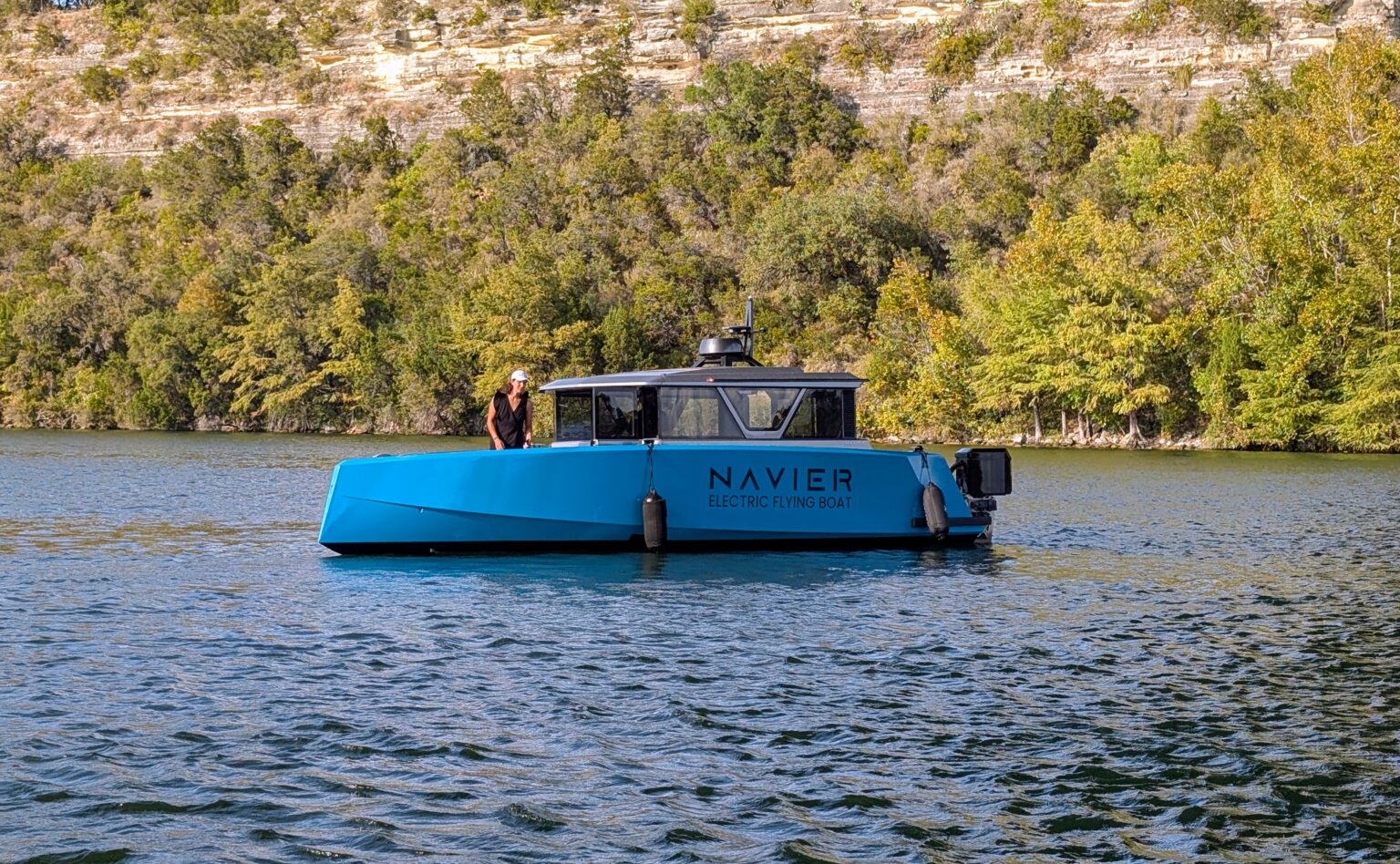 A First Ride In The Navier N30 Electric "Flying" Boat - CleanTechnica