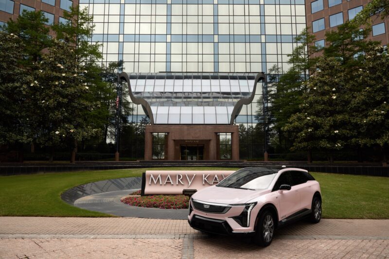 Mary Kay’s Iconic Pink Cadillac Goes Electric with the All-New OPTIQ ...